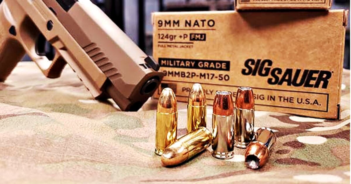 SIG SAUER introduces M17 9mm +P ammunition