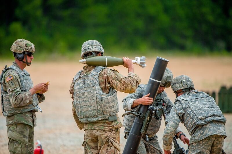 This team won the Army’s first-ever Best Mortar Competition