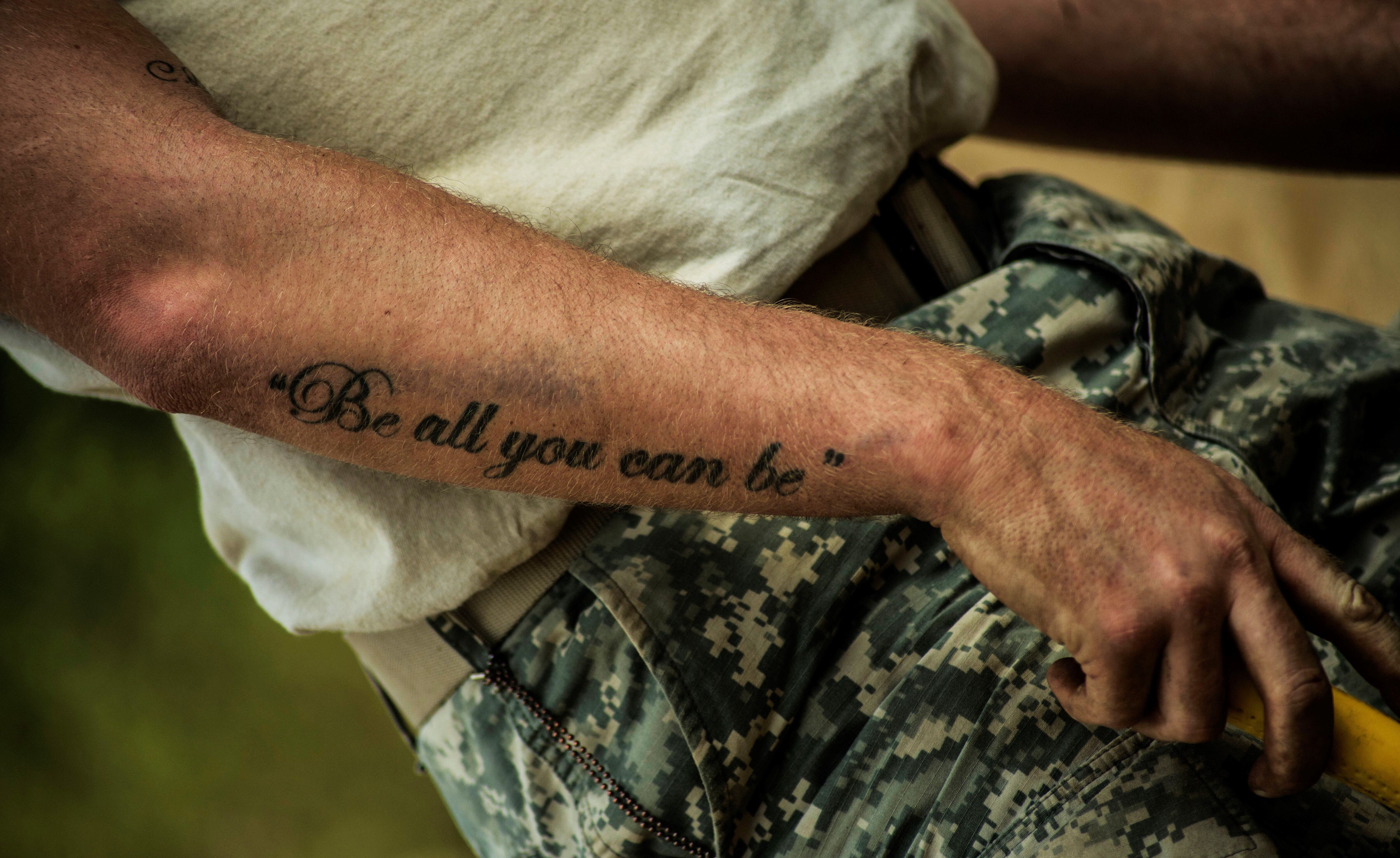 Military Camouflage Tattoo