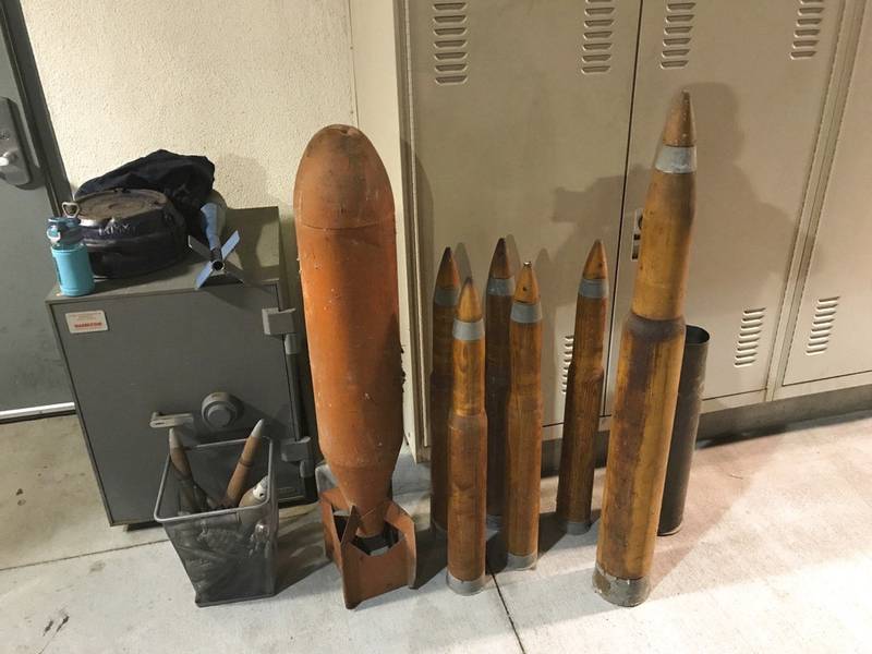 Old military explosives found in yard of California home