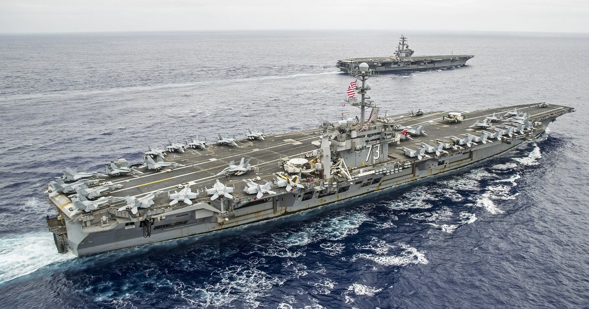 Two USN Carriers in Japan?