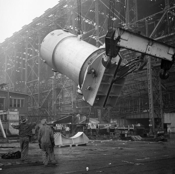 These atomic-powered airships never made it off the drawing board