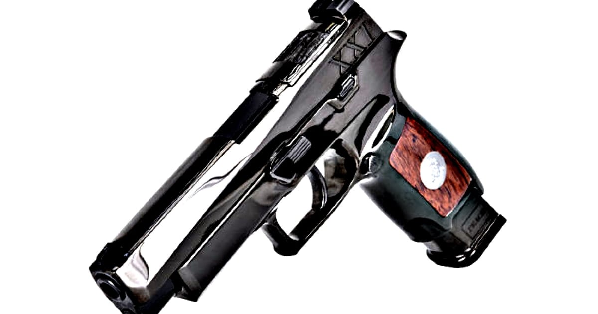 This is the special M17 pistol that will guard The Unknown Soldier