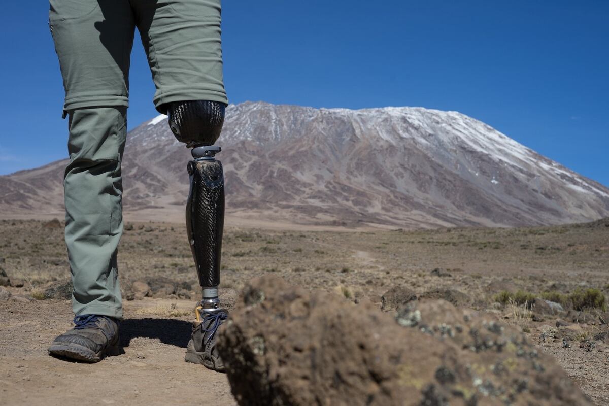 In her own words: How a Marine veteran amputee conquered Mount ...
