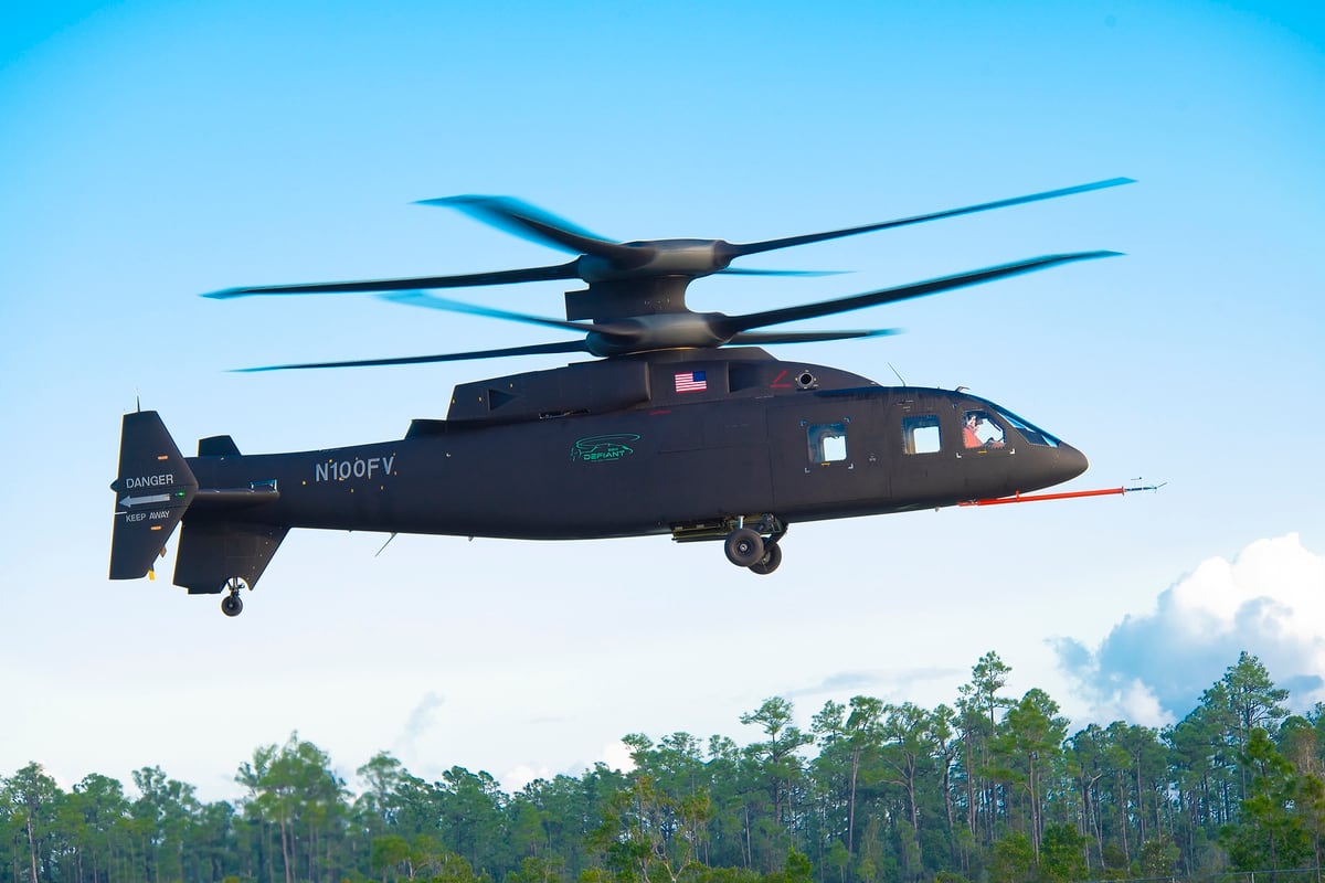 Watch the Defiant helicopter exceed 100 knots