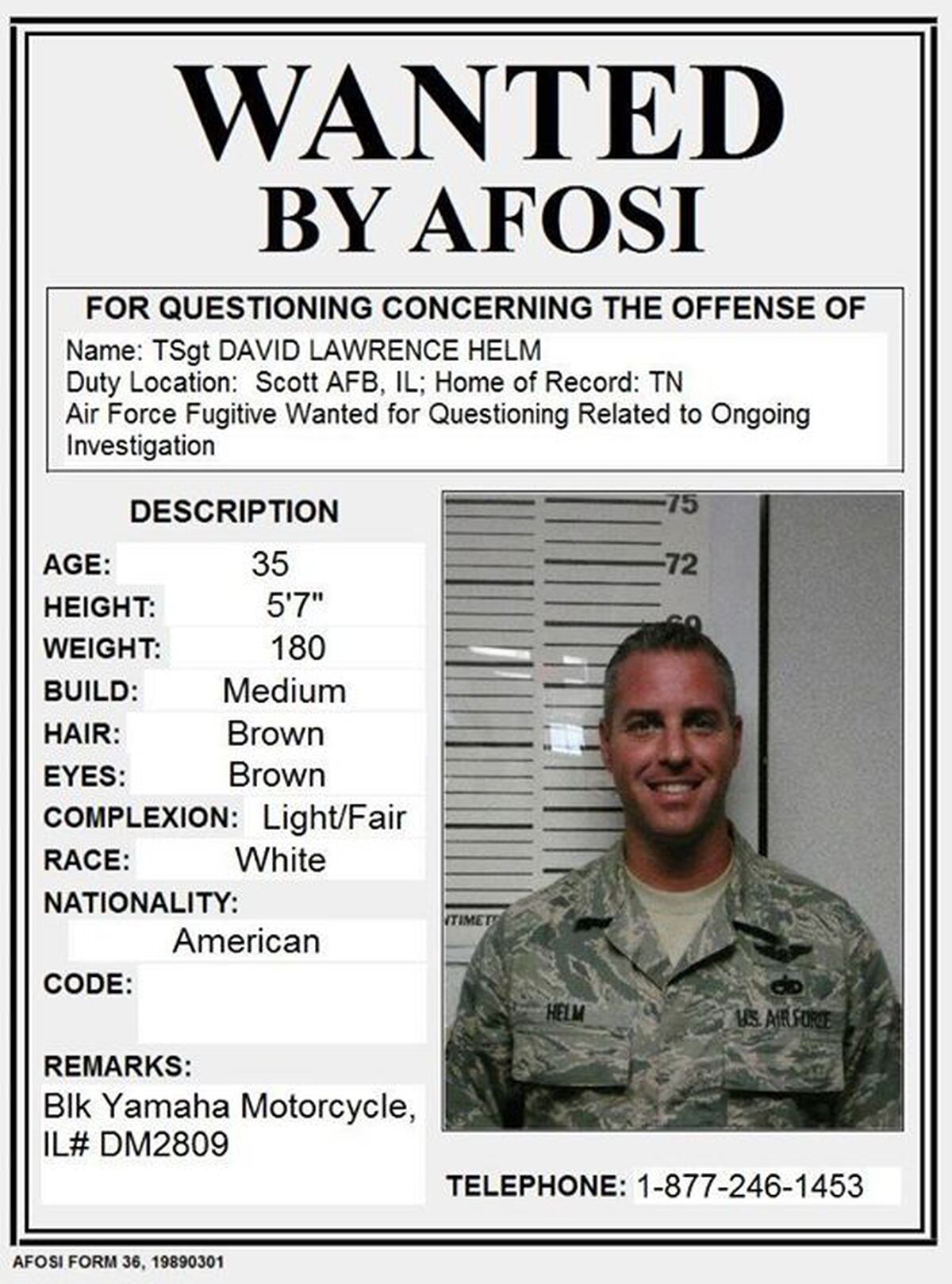 Suspected Air Force Deserter Facing Sex Assault Charges Arrested