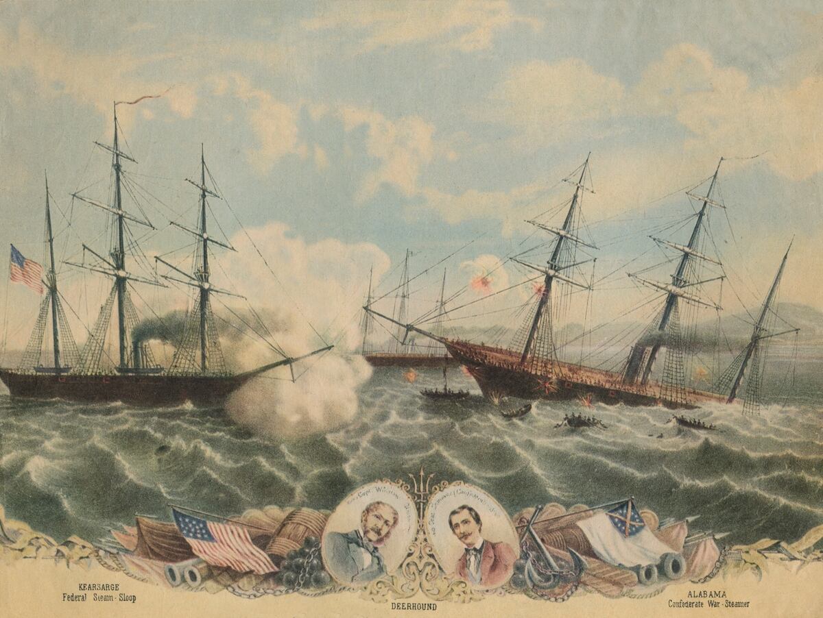 Today in history: The sinking of the Hatteras by the Alabama in 1863