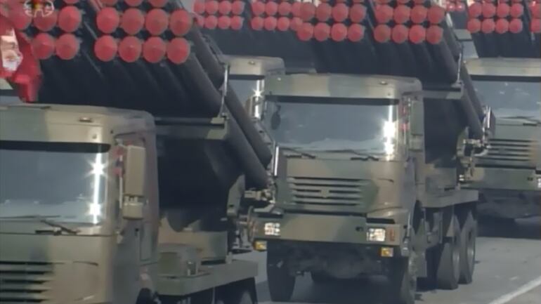 Images from military parade show rare glimpse of North Korean nuclear ...