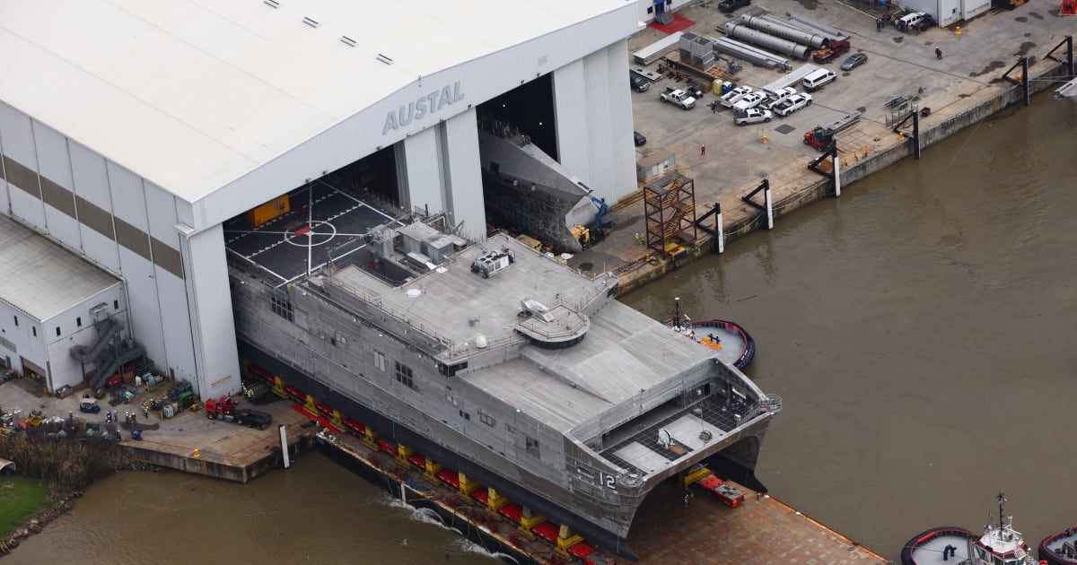 Austal launches future expeditionary fast transport
