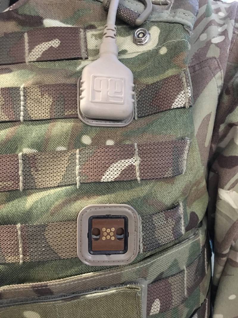 These magnets allow soldiers to easily connect gear to their uniforms