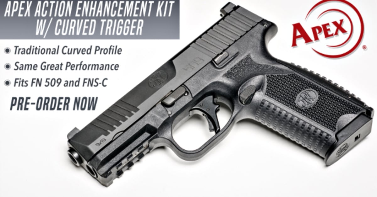 Apex now has a Curved Trigger Action Enhancement Kit for FN 509 pistols