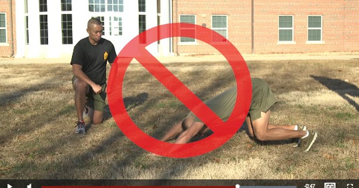 Marine video reveals how to do the perfect pushup