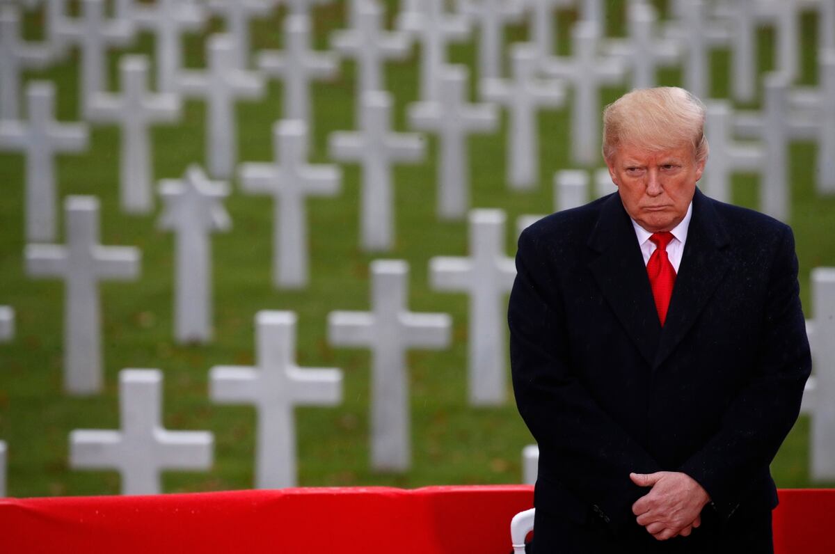 Trump expresses regret for not visiting Arlington National Cemetery on ...