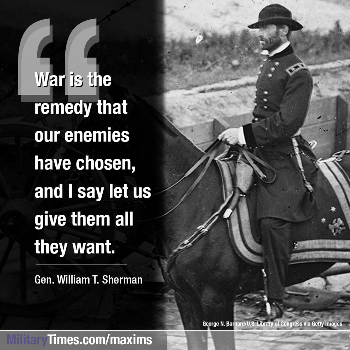 William T. Sherman's march to duty