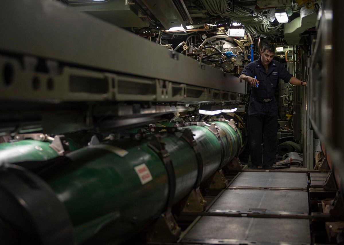 This is what it looks like when a MK-48 torpedo breaks your keel