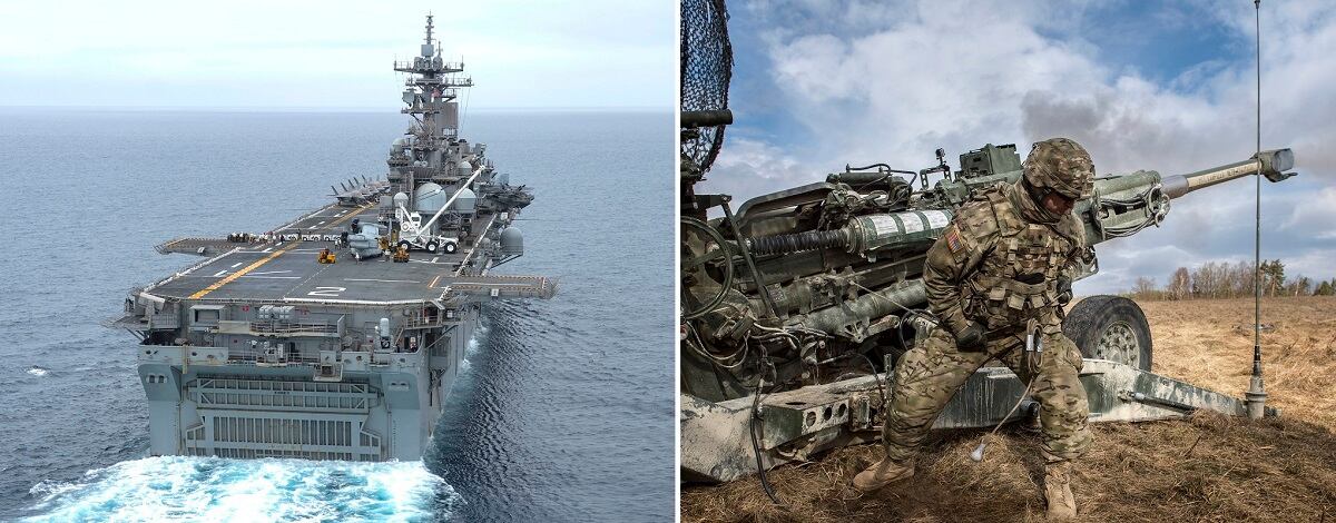 Soldiers shooting artillery off ships? Tell it to the Marines