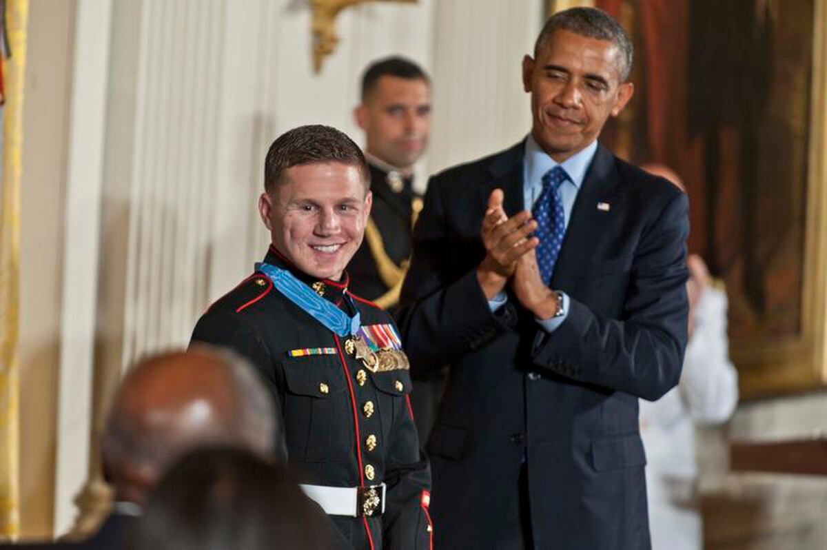 Kyle Carpenter plans to skydive to the start of the Marine Corps Marathon
