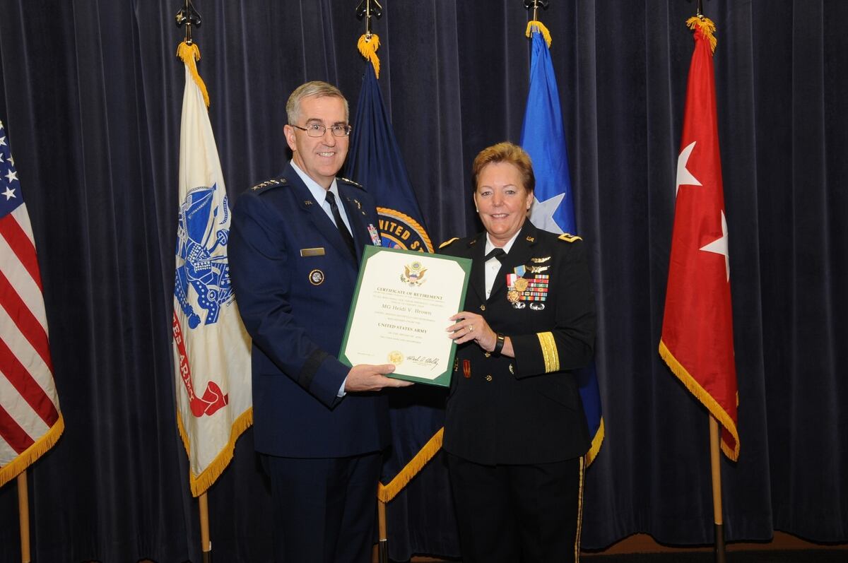Trailblazing Army Maj. Gen. Heidi Brown retires after 35 years
