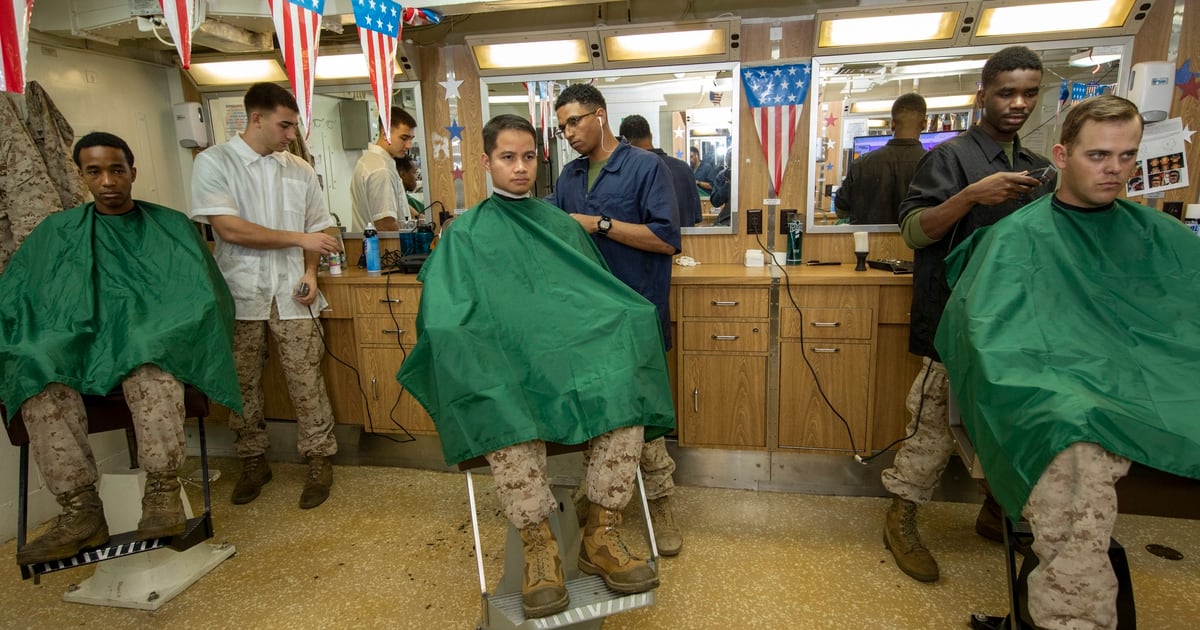 Better have a fresh haircut Marines, the barbershops across the Corps ...