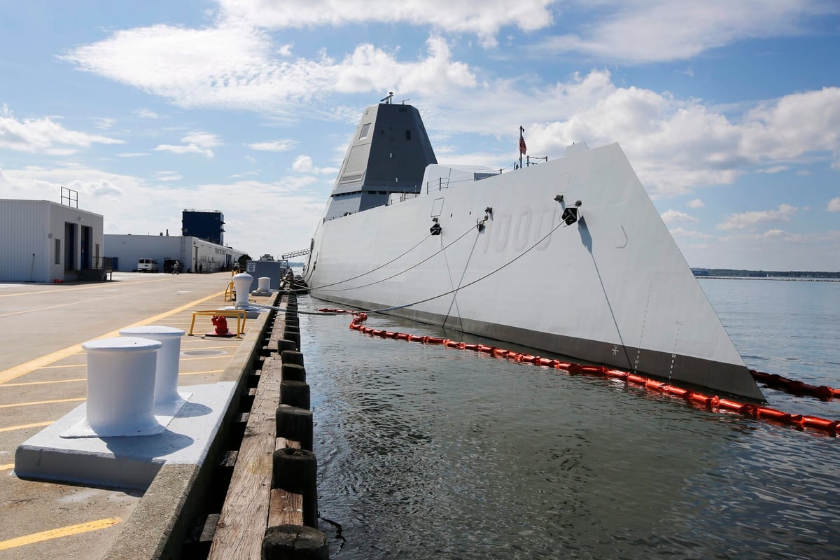 Navy gives look inside futuristic $4.4B Zumwalt destroyer