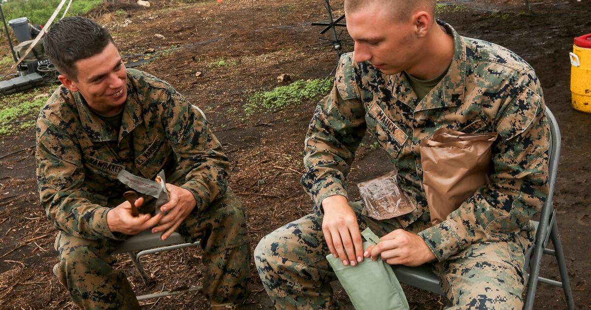 Marines want slimmed down MREs for patrols
