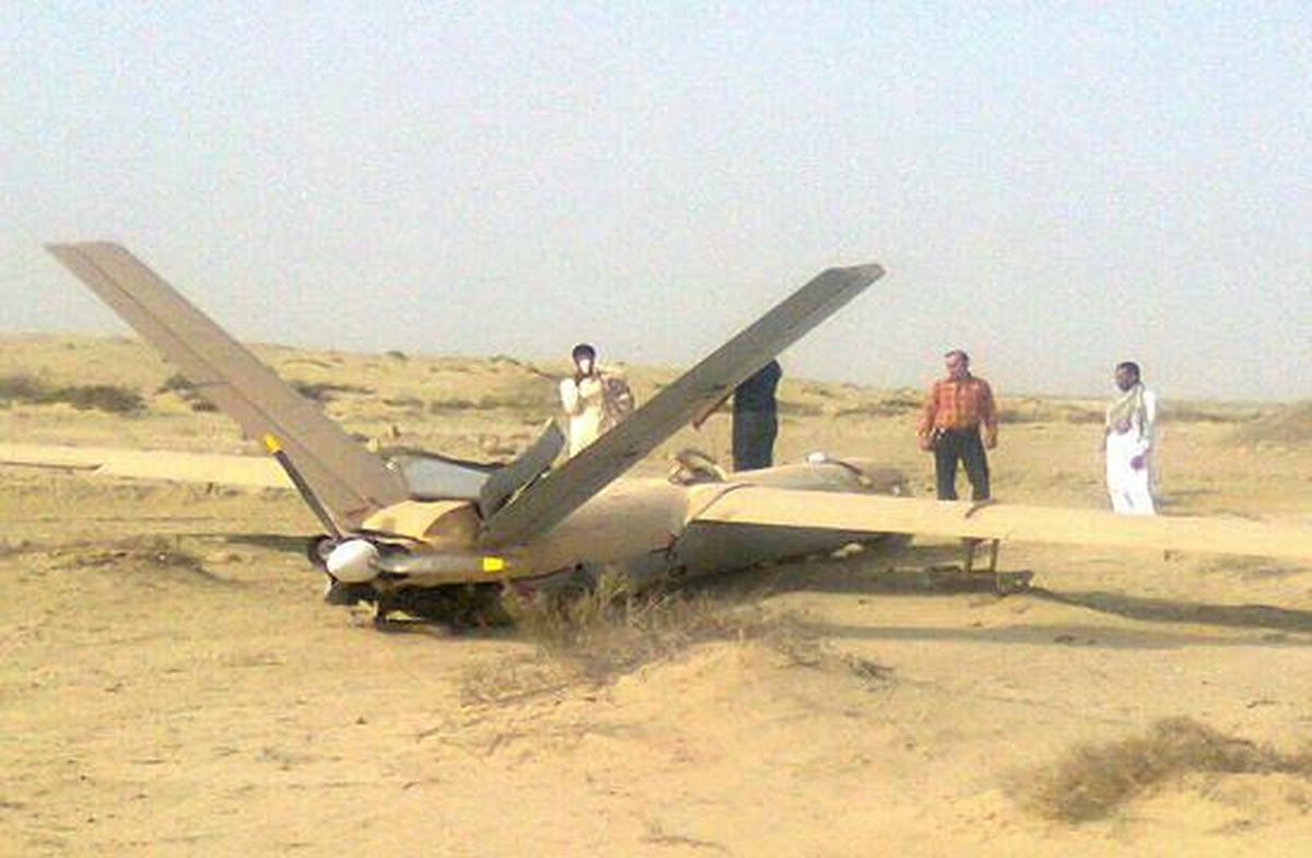 Intercepts Check Out A Crashed Iranian Drone