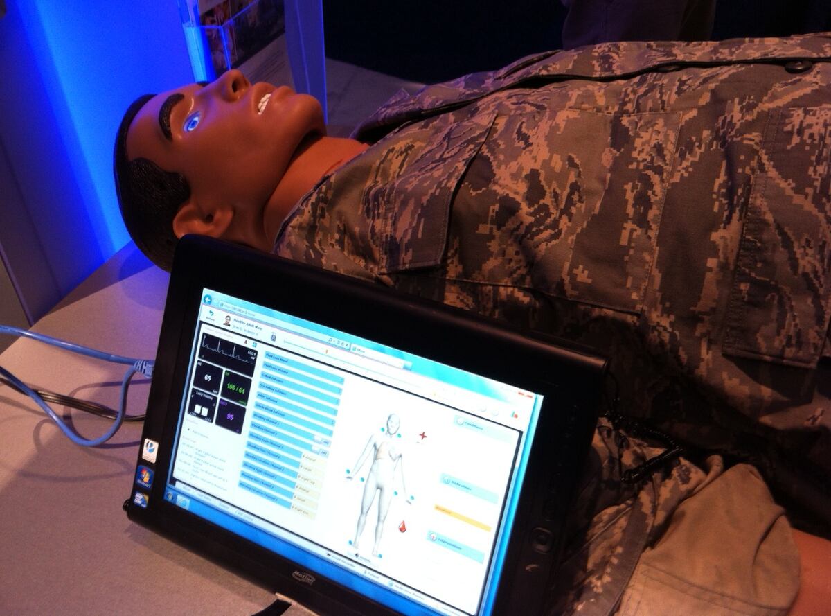 Trauma patient simulator allows medics to practice lifesaving skills