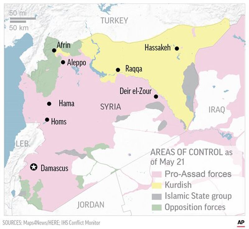 Report Airstrikes On Syria Pro Government Positions Kill 12