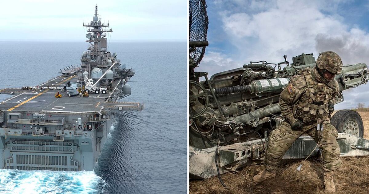 Soldiers shooting artillery off ships? Tell it to the Marines