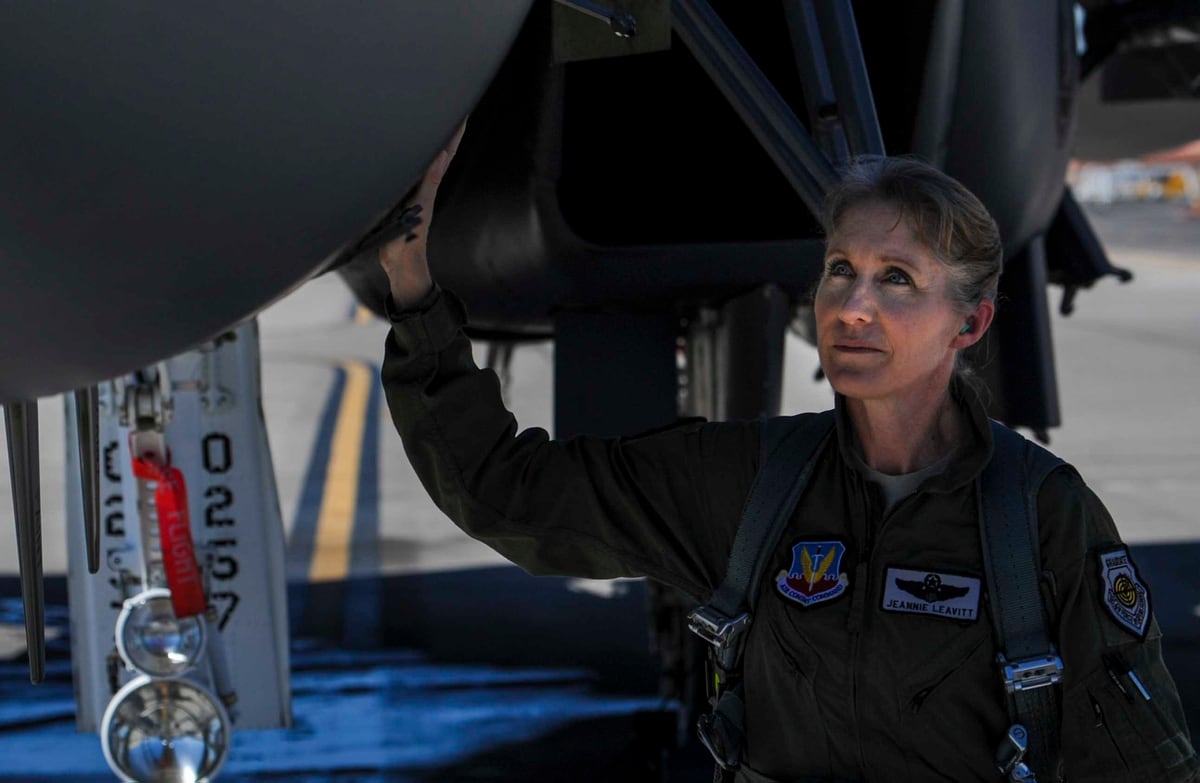 Air Force's first female fighter pilot talks training, F-35, future wars