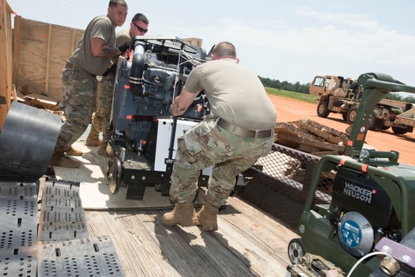 Army engineers run airdrop tests of upgraded Airfield Damage Repair kit