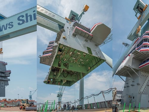 Navy’s next flattop launched!