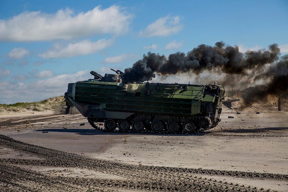 Heroic Marine saved comrade from burning AAV after it hit gas line
