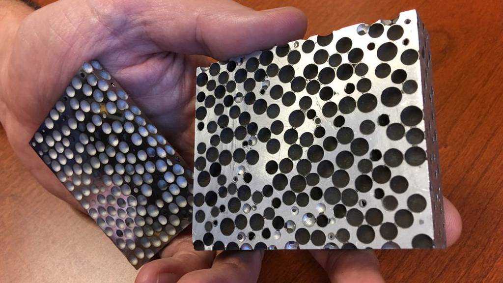 Metal foam stops bullets without cracking
