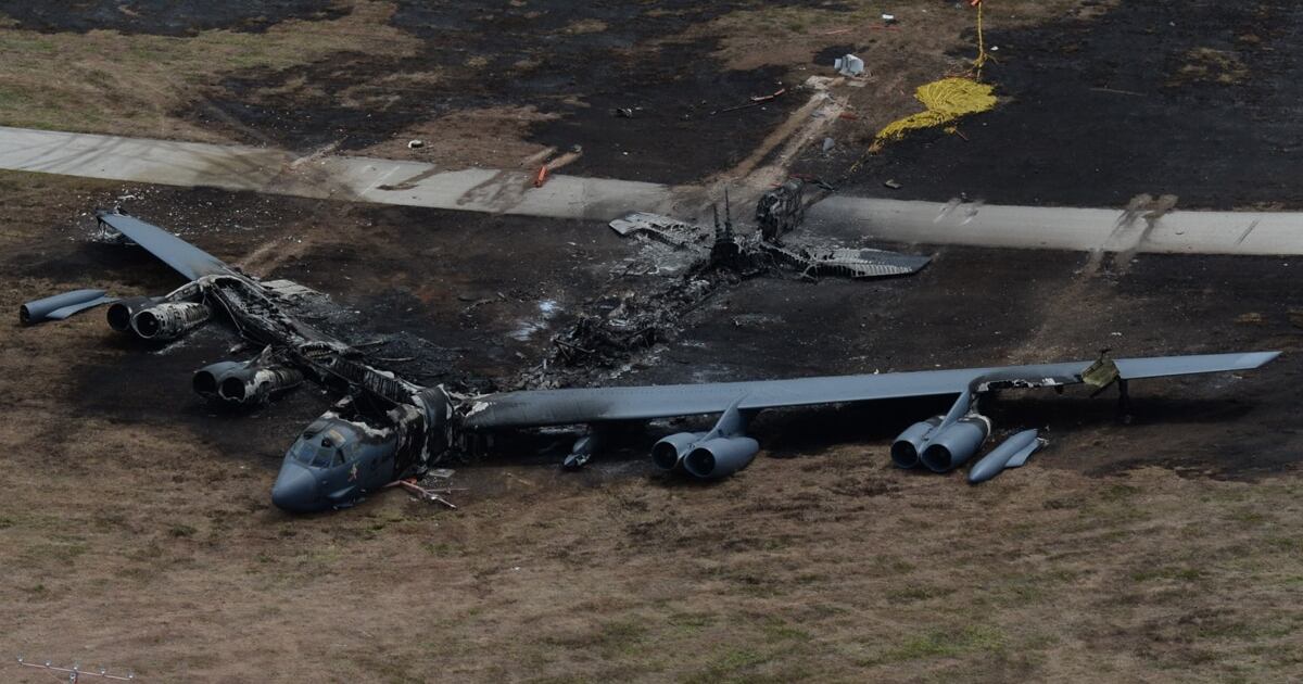 Air Force: Bird scare led to aborted takeoff that wrecked B-52
