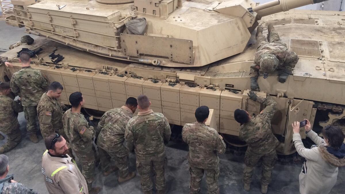 Reactive armor deflects blasts away from tank crews