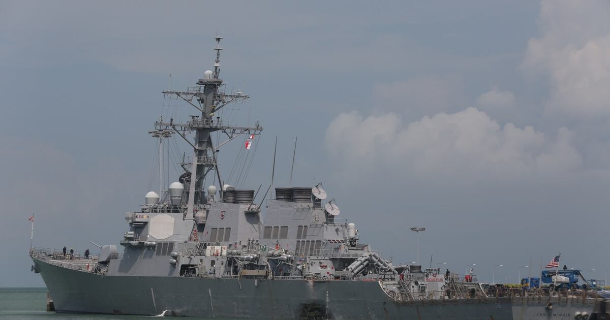 3 of 10 missing US sailors identified after warship crash