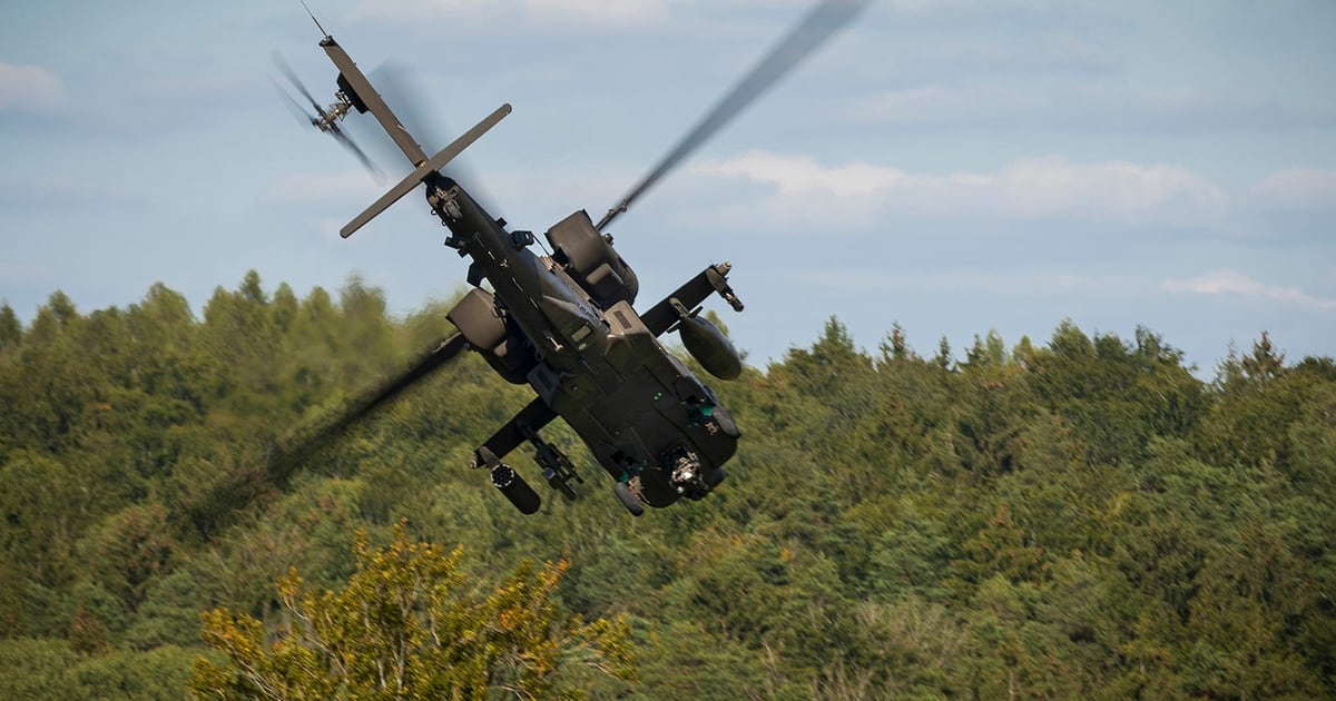 US Apache helicopter damaged in accident in Germany