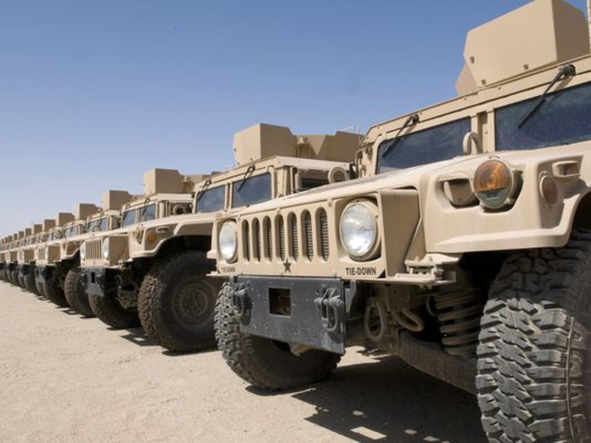 Surplus Humvees heading to auction