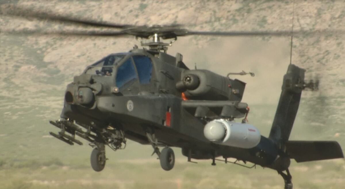 US Army tests laser on Apache helicopter