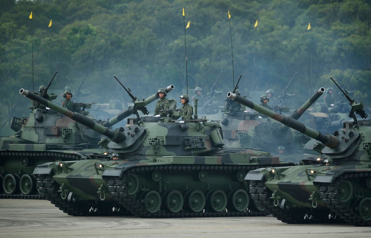 Taiwan stands up to China with World War II military parade