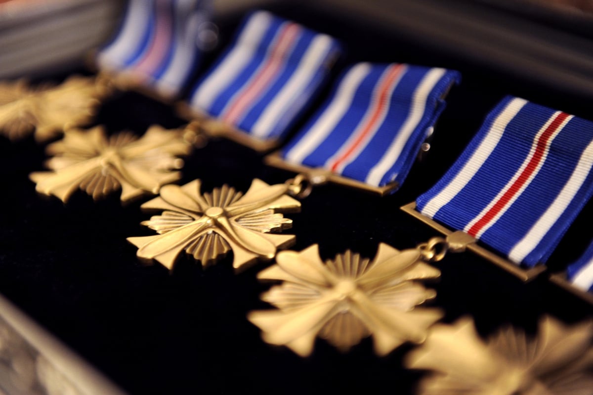 Air Force major awarded the Distinguished Flying Cross
