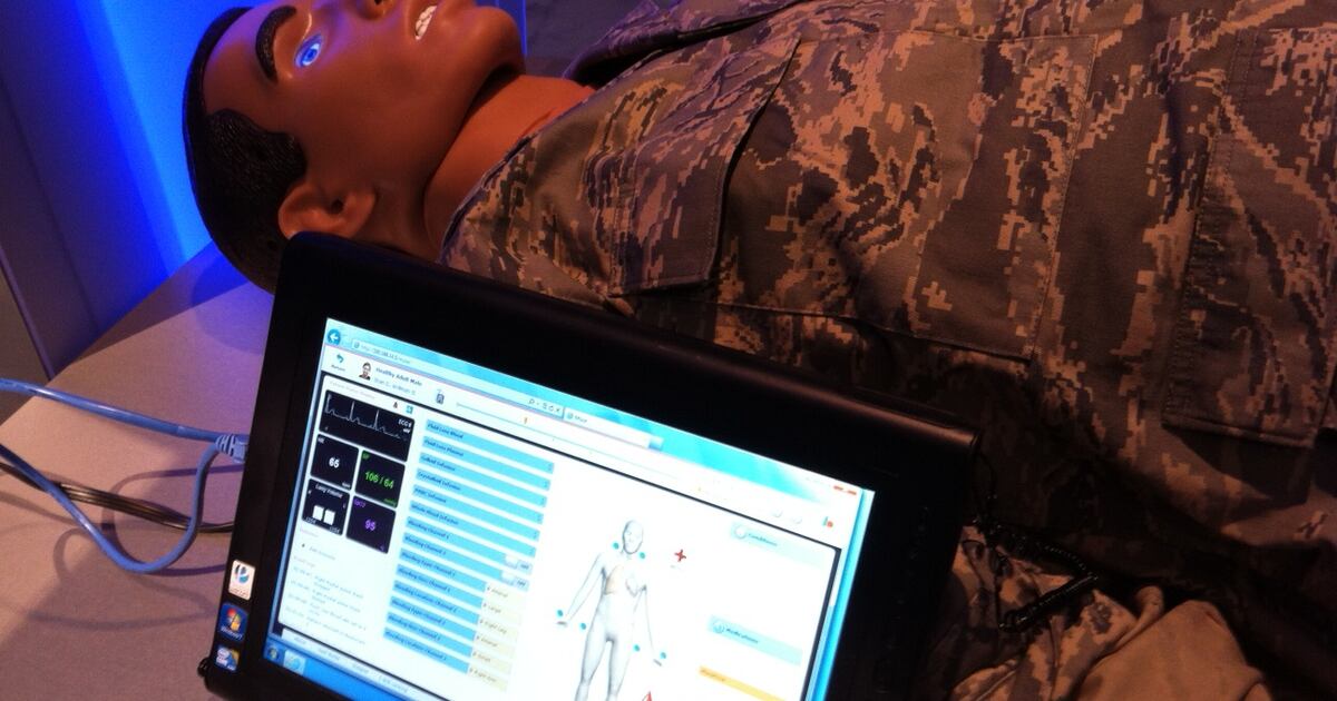 Trauma patient simulator allows medics to practice lifesaving skills