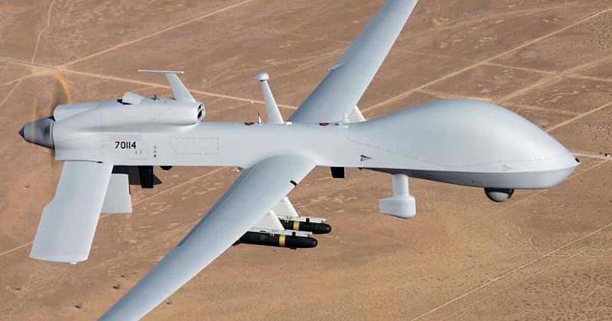 An Army aerial electronic attack platform prepares to fly