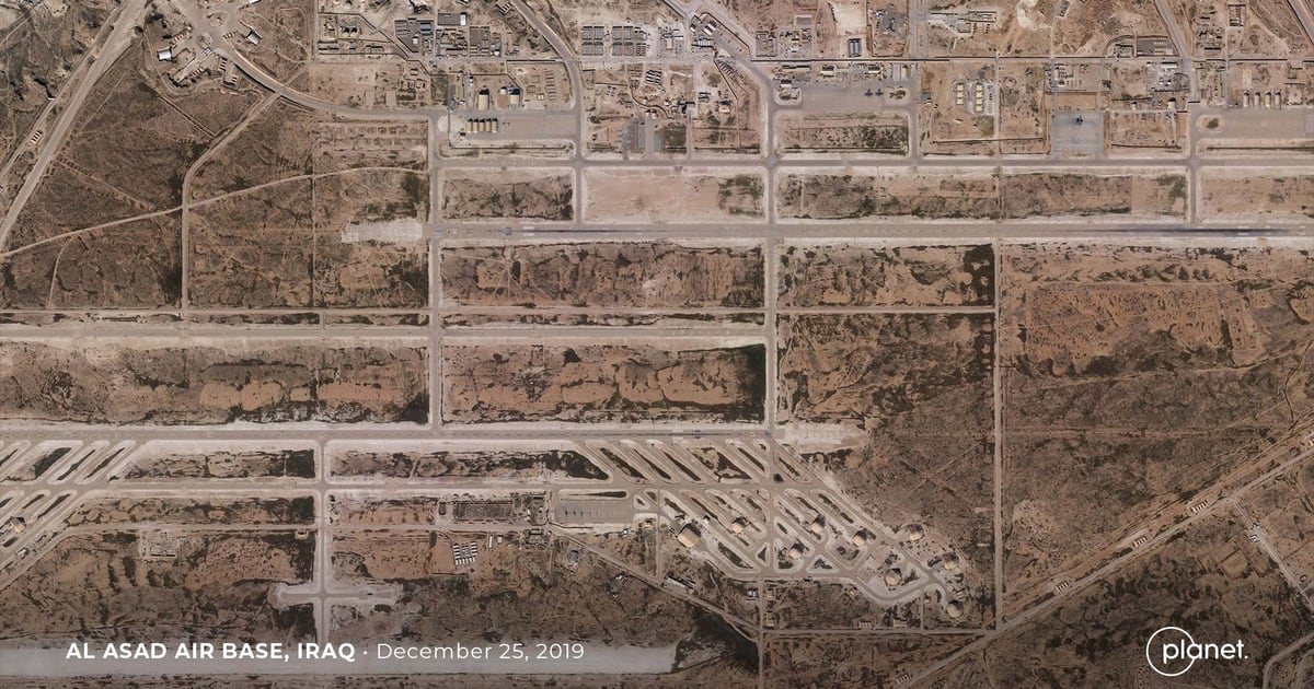 See the damage at al-Asad airbase following Iranian missile strike