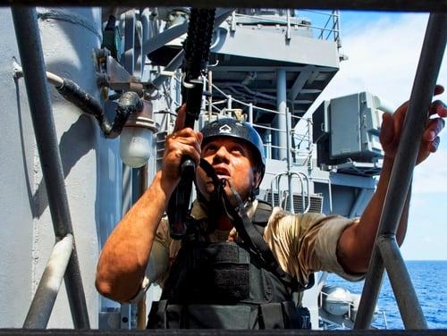 How Peter Mims spent a week hiding in a warship’s engine room