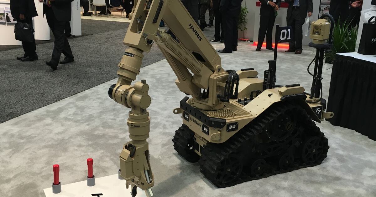 Harris Unveils Intuitive T7 Explosive Ordnance Disposal Robot