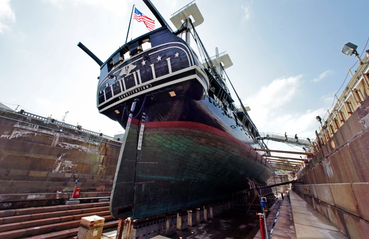 USS Constitution to return to water after latest restoration