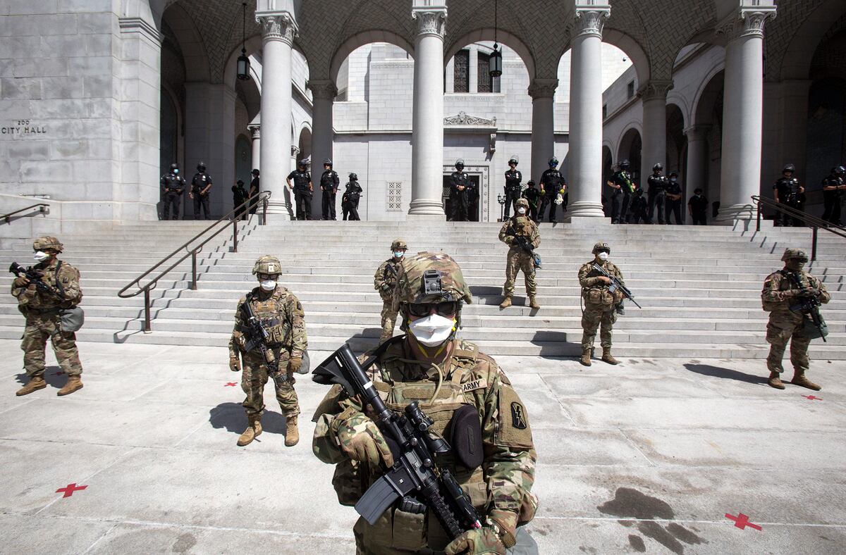 Dozens of troops sounded off on the use of the military to help quell ...