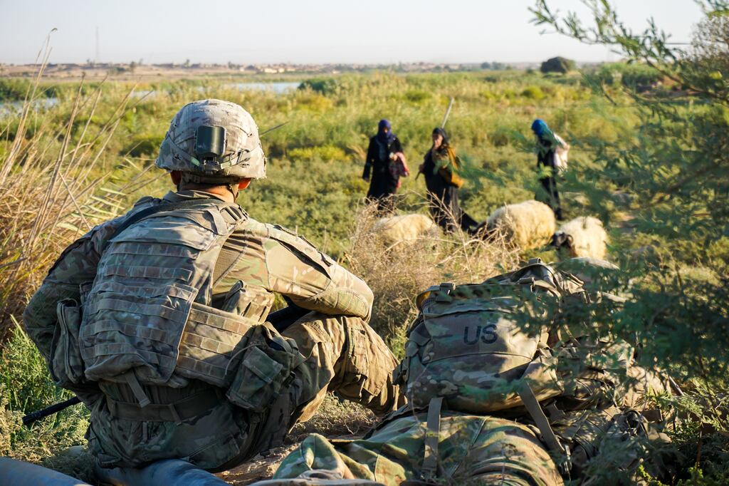 About 60 ‘Brave Rifles’ troopers earned combat badges on patrol and ...